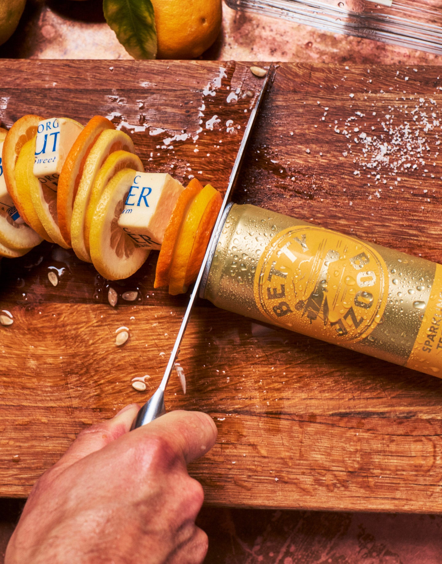 Sparkling Tequila with Oak Smoked Lemonade